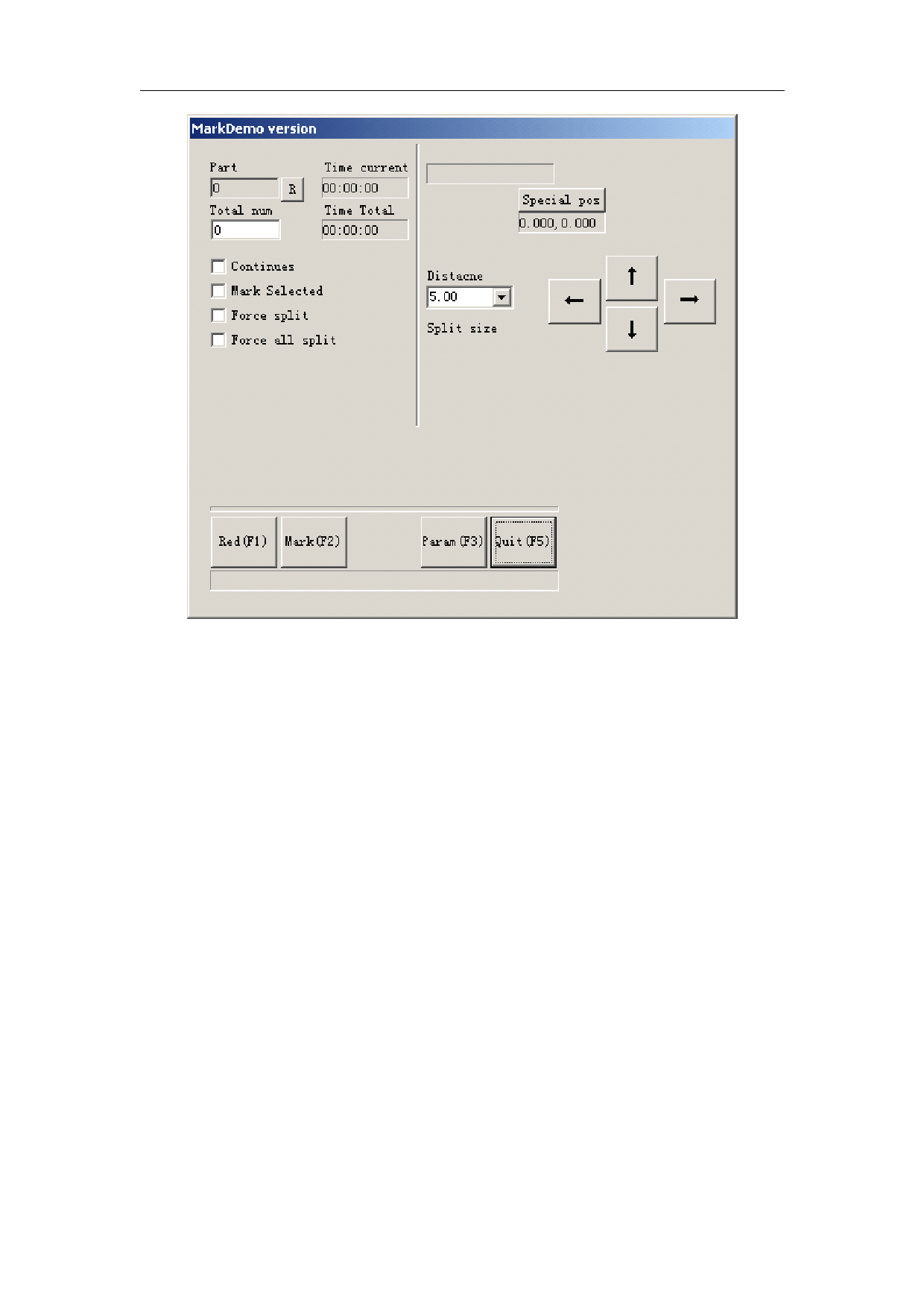 Split mark 2dialog box Distance The move distance each (Page 125 / 154) LabelMark Marking ...